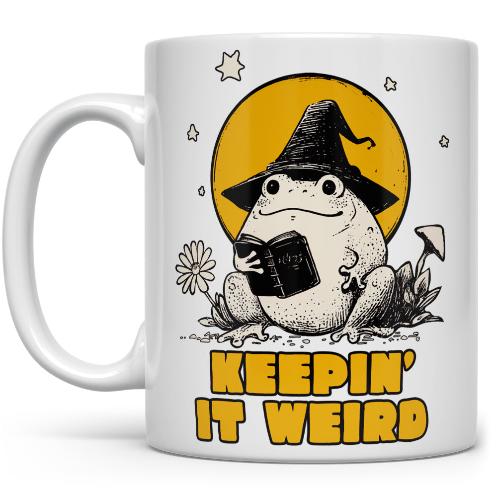 Keepin It Weird Mug | Funny Bookish Cottagecore Gifts | Loftipop